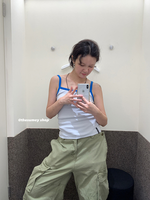 吊带背心女夏季修身针织上衣