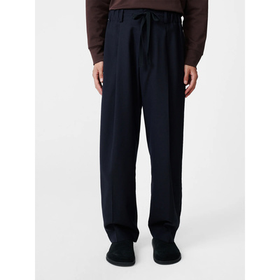 羊毛打折舒适透气长裤深海军蓝