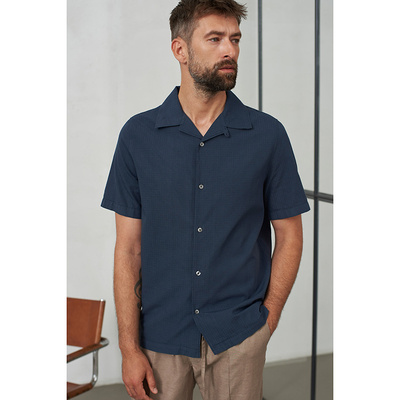 棉质防撕裂蓬松透气短袖衬衫