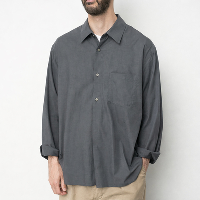 棉混纺套头长袖衬衫SH10261