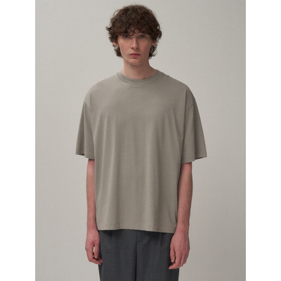 宽松快干强捻印度手摘棉短袖T恤