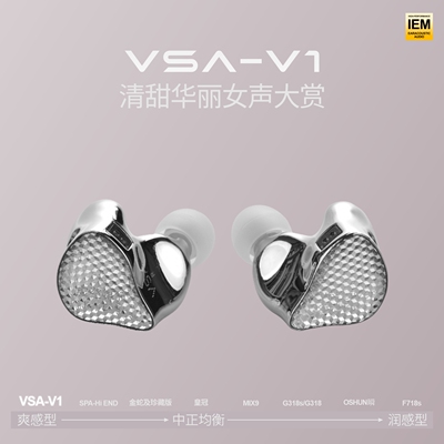 VSA-V1入耳式有线HIFI监听耳机