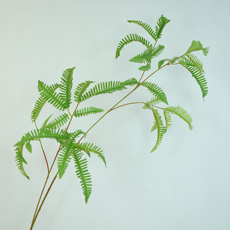 北欧自然风仿真绿植芒蕨叶长款落地装饰缠绕植物简约婚庆造景叶子