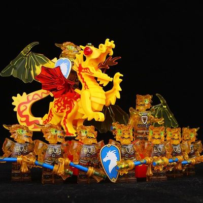 乐高龙人系列71047龙与地下城抽抽乐透明盔甲版人仔积木拼装玩具