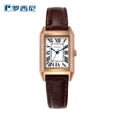 罗西尼专柜手表时尚表带男表石英