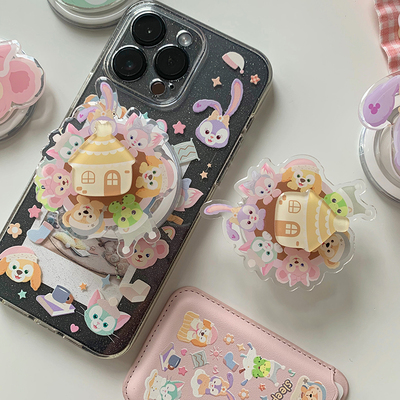 旋转房子磁吸支架卡包适用k70e小米14手机壳98/10S红米note12R/11T/13C/civi4/K40S/k50/K70至尊K60pro软K30