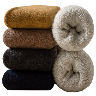 秋冬加厚加绒长筒长袜