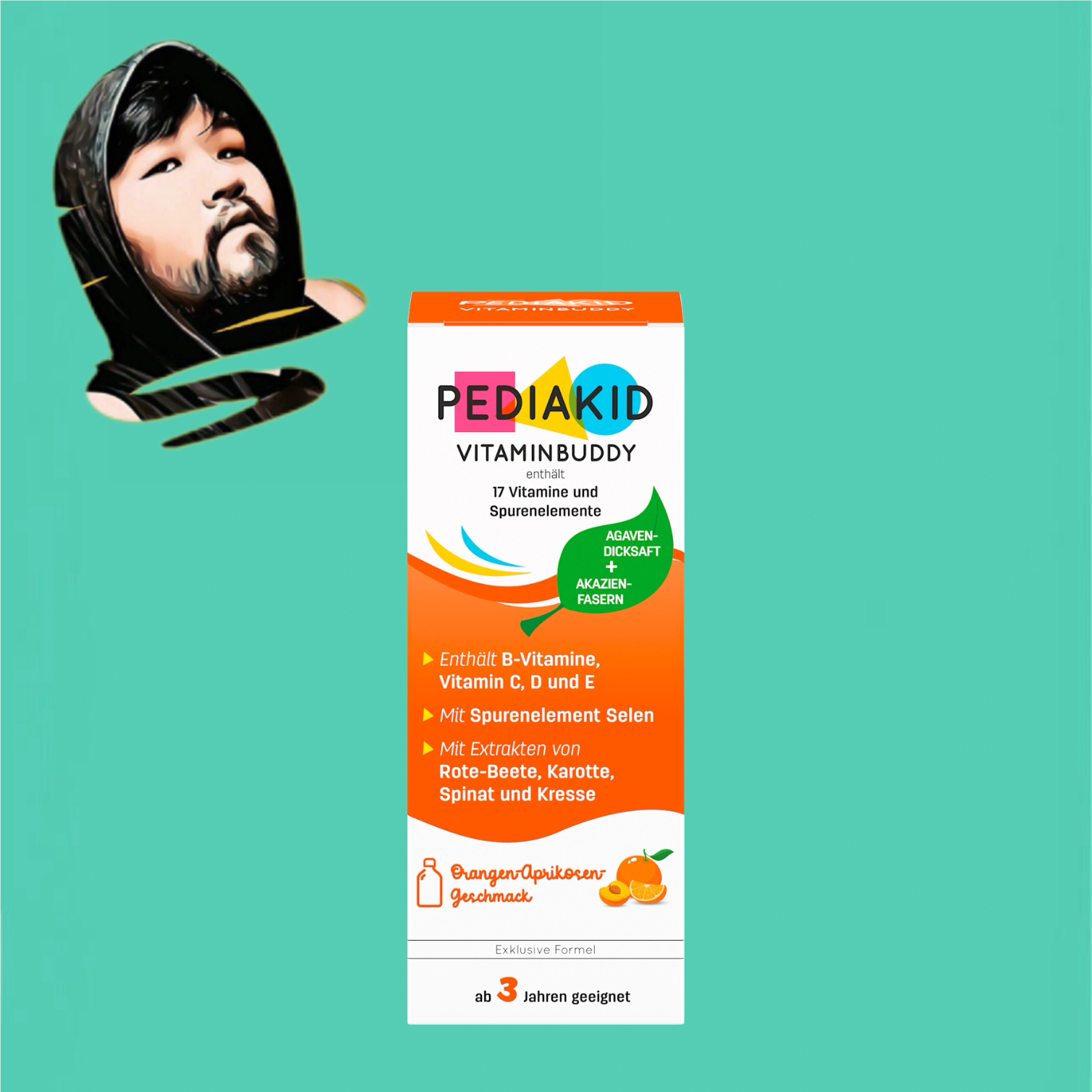德国直邮【全场满300包邮】Pediakid儿童维生素糖浆125ml