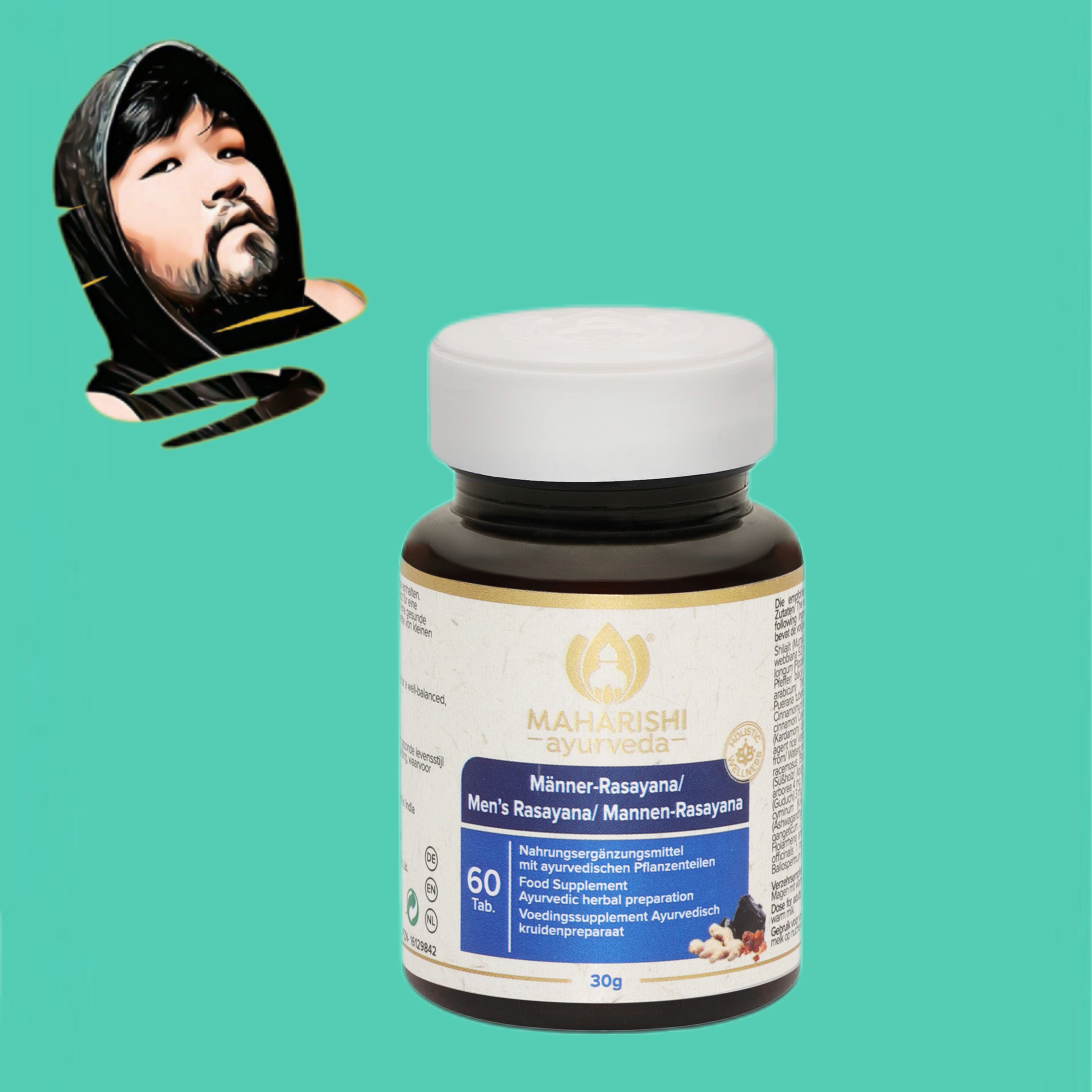 德国直邮【满300包邮】MAHARISHI AYURVEDA拉萨亚那男士维生素30g