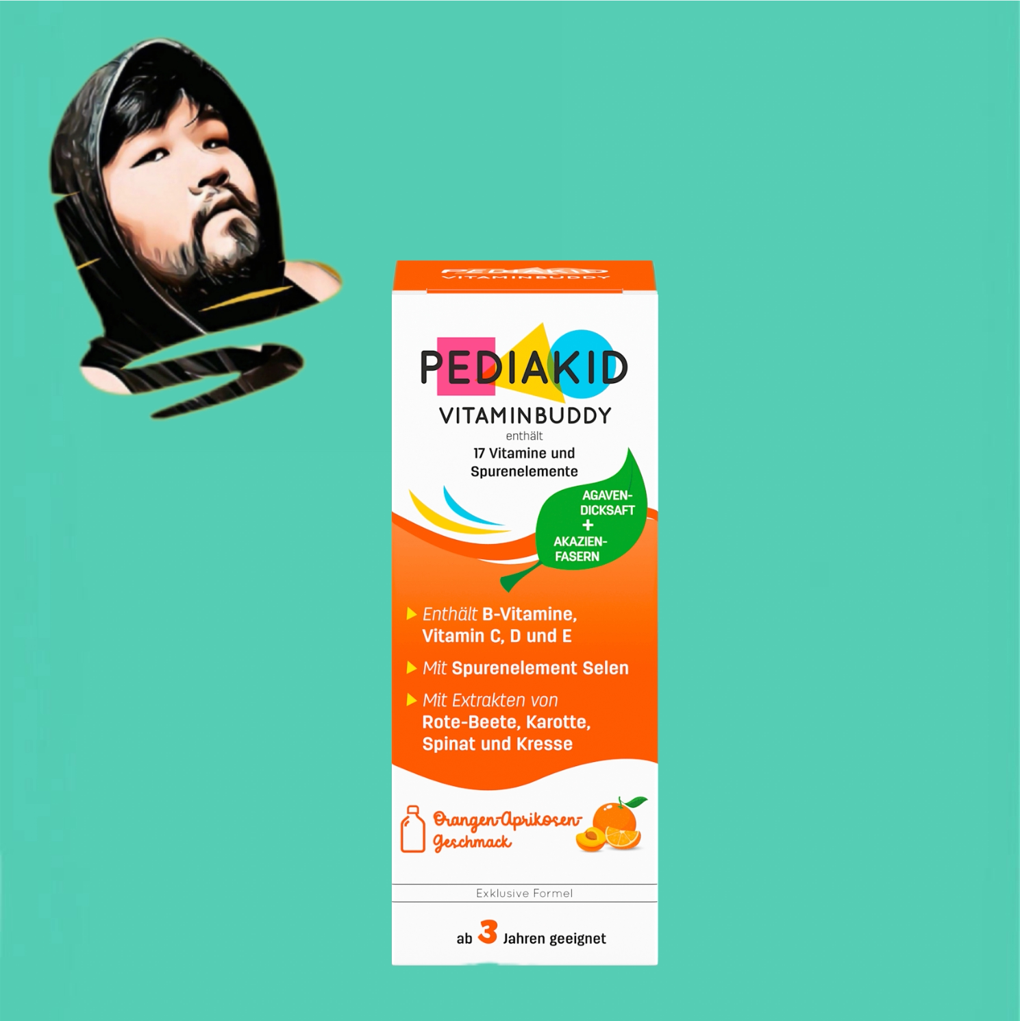 德国直邮【全场满300包邮】Pediakid复合维生素125ml