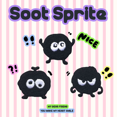 小煤球卡通小号修补贴刺绣贴