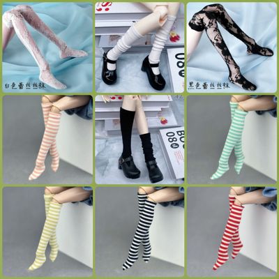 bjd袜子blythe小布ob22 ob24素体可穿 azone3分4分6分 蕾丝条纹袜