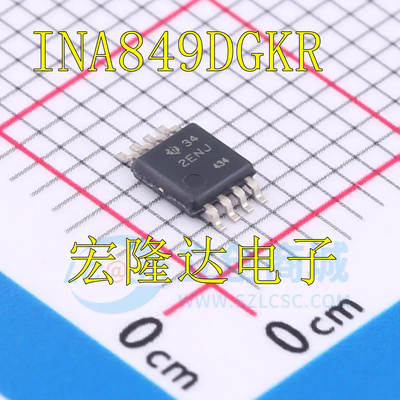 INA849DGKR 丝印 2ENJ 仪表放大器芯片 MSOP-8 全新现货