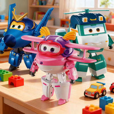 超级飞侠变形机器人巧巧儿童玩具