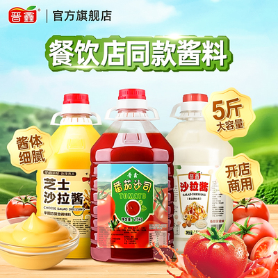 番茄沙司沙拉千岛酱面包日式照烧酱商用袋装小蔬菜水果沙拉寿司酱