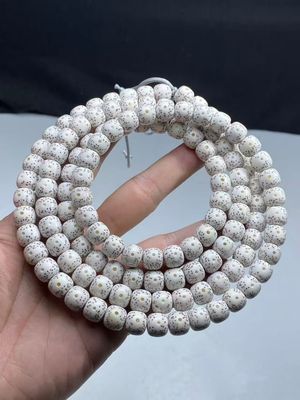 原生态白星月菩提手串9x10老型桶高密正月一物一图单一链接海南直