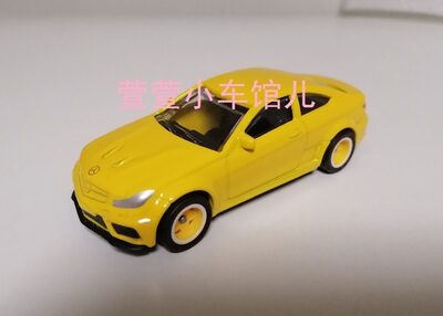 奔驰 MERCEDES-BENZ C63 AMG GT 跑车 改装胶胎1:64合金车模 散车