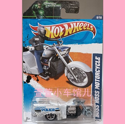 风火轮HOTWHEELS 哈雷BOSS HOSS MOTORCYLE警车三轮摩托1:64车模