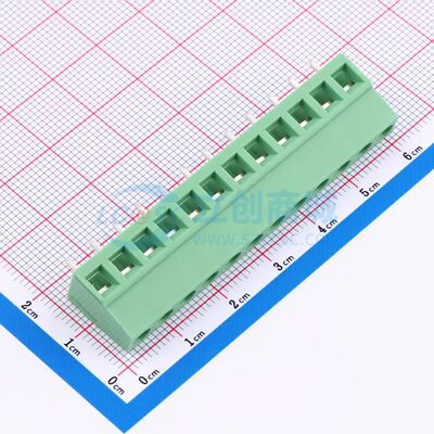 螺钉式接线端子 DB128V-5.0-12P-GN-S 插件,P=5mm 1x12P电子元件B
