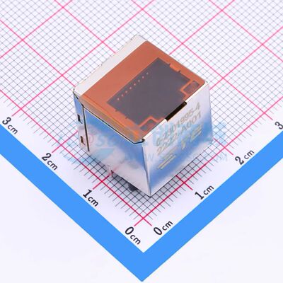 以太网连接器(RJ45 RJ11) 5-2301995-4 插件 弯插带LED电子元件BO