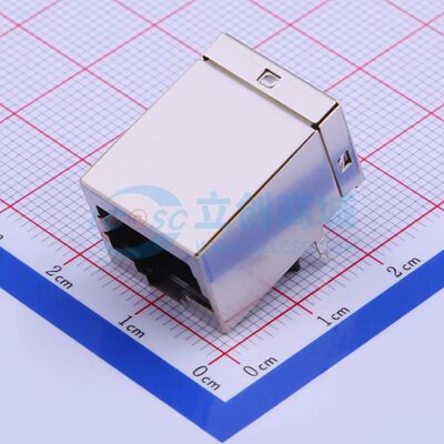 以太网连接器(RJ45 RJ11) 5558342-1 插件 弯插不带LED电子元件BO