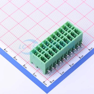 插拔式接线端子 KF2EDGKRH-3.81-2*10P 弯插,P=3.81mm 板端/插座-