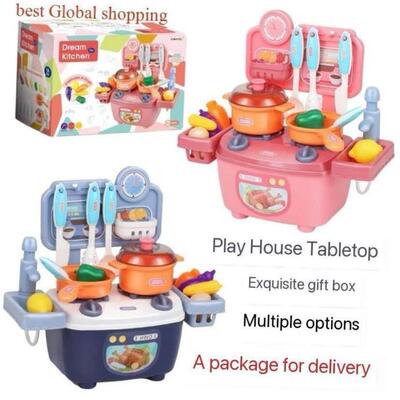 cheap playing kitchen set toys girls boys gift kids cooking