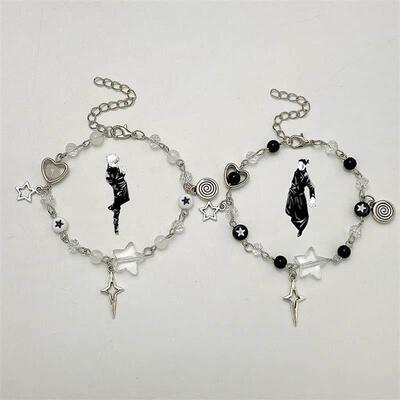 Spicy girl punk hollowed bracelet couple best friend bangle