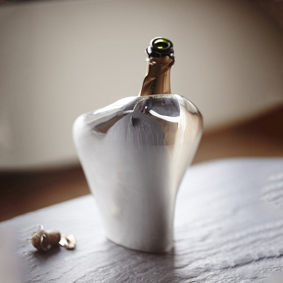 意大利Driade ACC Cruise 铜镀银冰桶 银色 25.6hcm 摆件