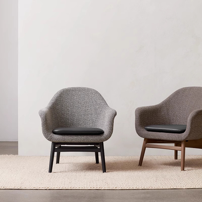 Menu 丹麦进口 Harbour 餐椅椅靠背休闲椅卧室椅子客厅吧椅沙发椅