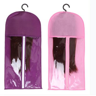 2 Sets 60cm Long Wig Storage Bag Holder Case Hair Extensions