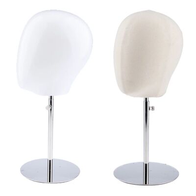 Mannequin Head Wig Hat Display Model Adjustable Metal Stand