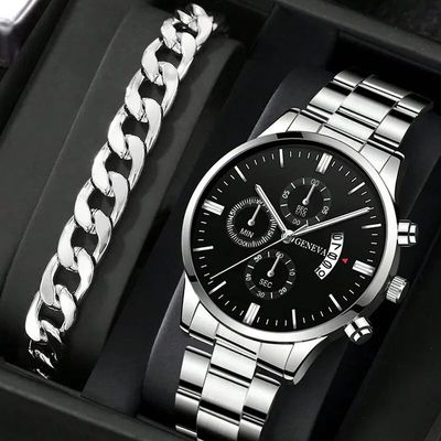 Fashion Men Watch Luxury Calendar Quartz Wrist Watch Busines