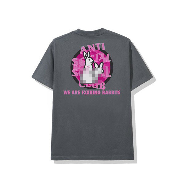 #FR2联名 ASSC FXXKING RABBITS大白兔印花男女情侣短袖T恤潮_虎窝淘