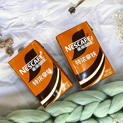 雀巢咖啡特浓拿铁NESCAFE浓咖啡饮料盒装250ml