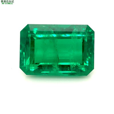 哥伦比亚培育祖母绿 水热法再生祖母绿 长方 17X11.6MM 13.89CT