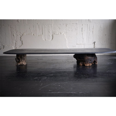 木若侘寂风印象茶几手工雕刻