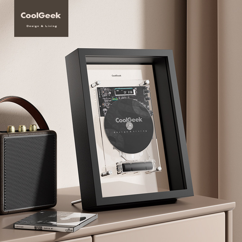CoolGeek酷极客M1音乐画框动态艺术挂画CD机蓝牙播放创意美学相框