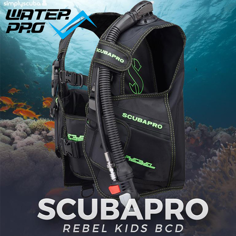 Scubapro美国潜水浮力调节控制器BCD安全可靠REBEL KIDS儿童款_虎窝淘