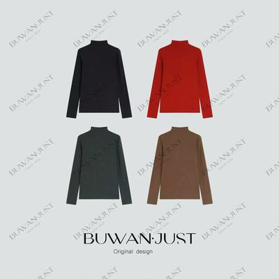 BUWANJUST【闪闪惹人爱】高定加绒加厚亮闪氛围感百搭打底衫B2393