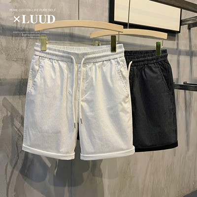 帅气高级感竖纹设计短裤