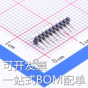 B-2101S10P-A110 排针 1.27mm 1x10P 直插 存储器 现货