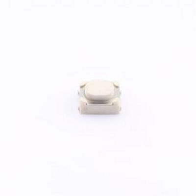TVAU10-025B-R 轻触开关 3X4/翘脚/2.5H/180gf/全白/编带 SMD-4P,