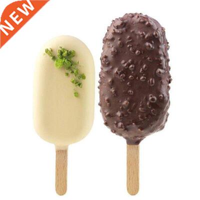 100Pcs/Set Popsicle Sticks Natural Wooden Pop Popsicle