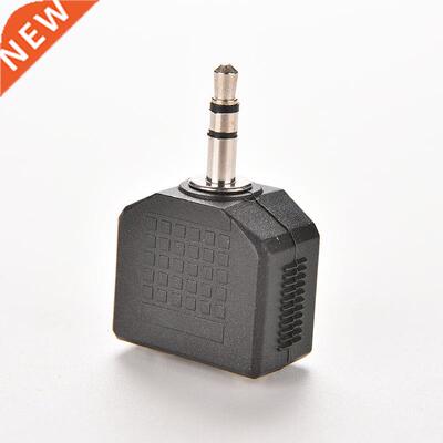 Black Color 3.5mm Jack 1 to 2 Double Earphone Headphone Y Sp