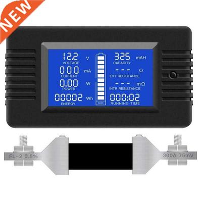 Multifunction Battery Monitor Meter,0-200V,0-300A (Widely Ap