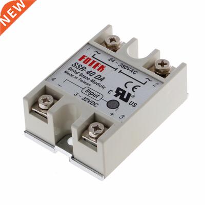 24V-380V SSR-40DA 40A 3-32V DC-AC Solid State Relay Module N