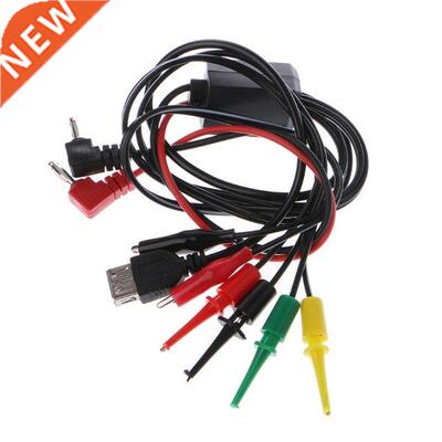 63cm Power Supply Test Lead Cable Kit 2 Alligator Clip 2 Ban