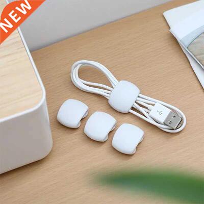 10Pcs Cable Winder Fashion Simple Round Clip USB Charger