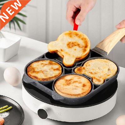 2/4 Hole Frying Pot Pan Thickened Omelet Pan Non-stick Egg